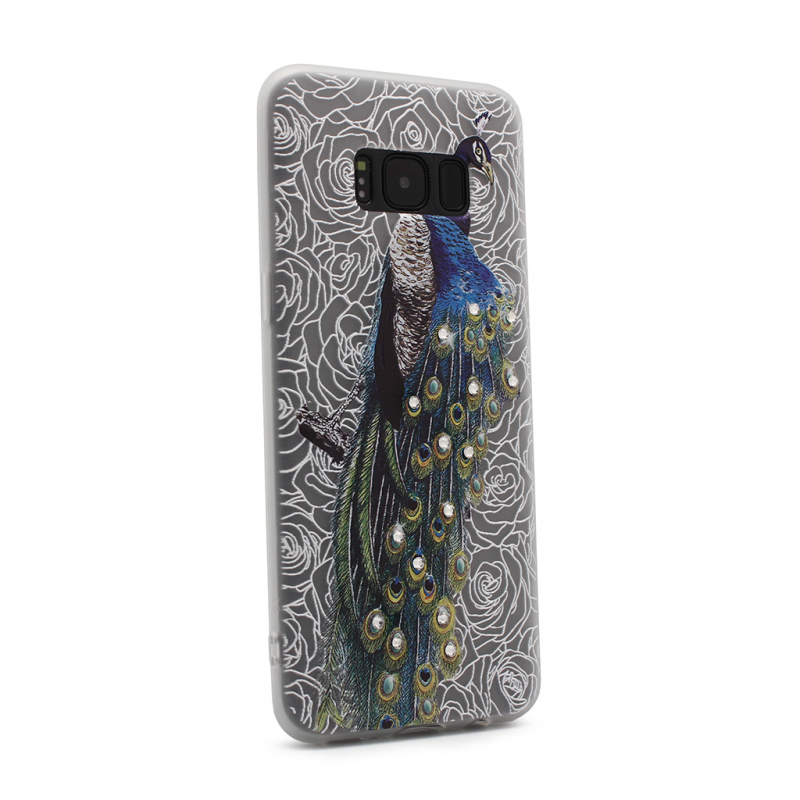 Torbica Glitz Peacocks za Samsung G950 S8 type 1