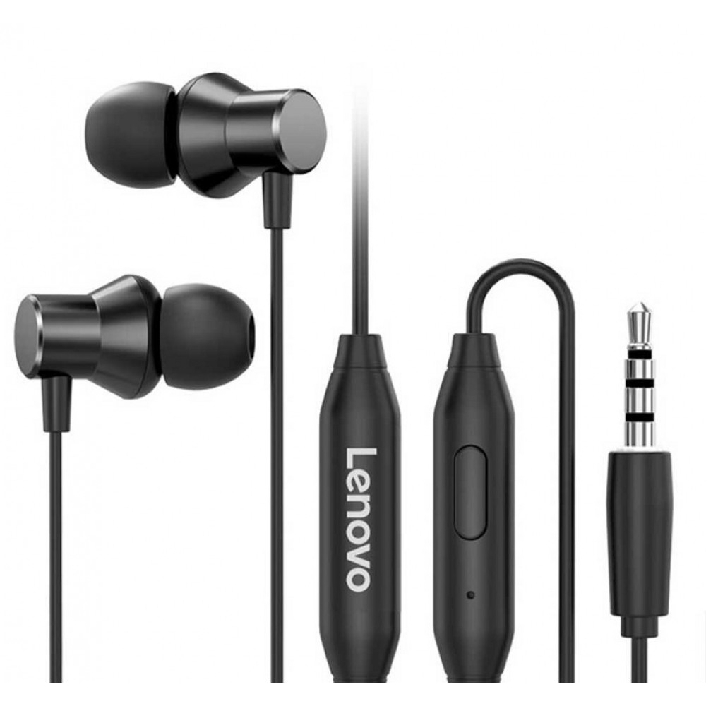 Lenovo HF130 Metal Headset, Black