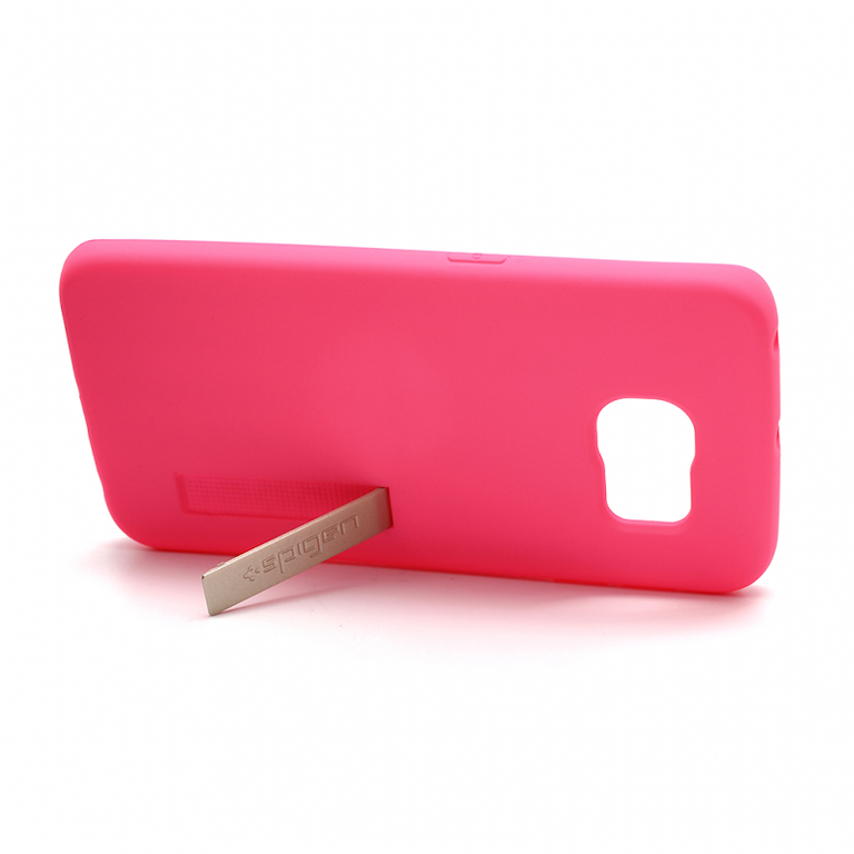 Torbica silikonska Spigen color za Samsung G925 S6 Edge pink