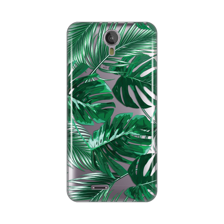 Torbica silikonska Print za Tesla smartphone 6.2 Tropical Green Leaves