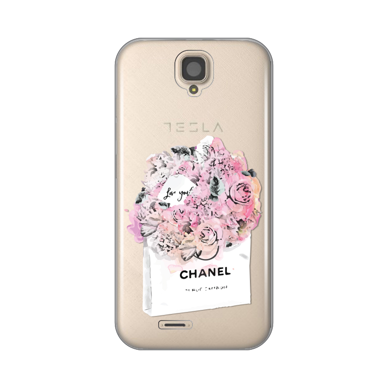 Torbica silikonska Print za Tesla smartphone 3.1/3.2 Lite Valentine Chanel