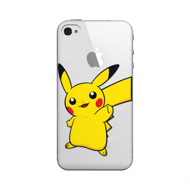 Torbica silikonska Print Skin za iPhone 4 Pokemon pikachuu