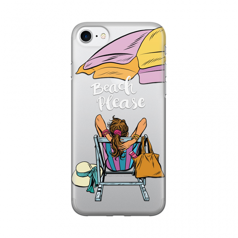 Torbica silikonska Print Skin za iPhone 7/7S CC 1465 Beach Please