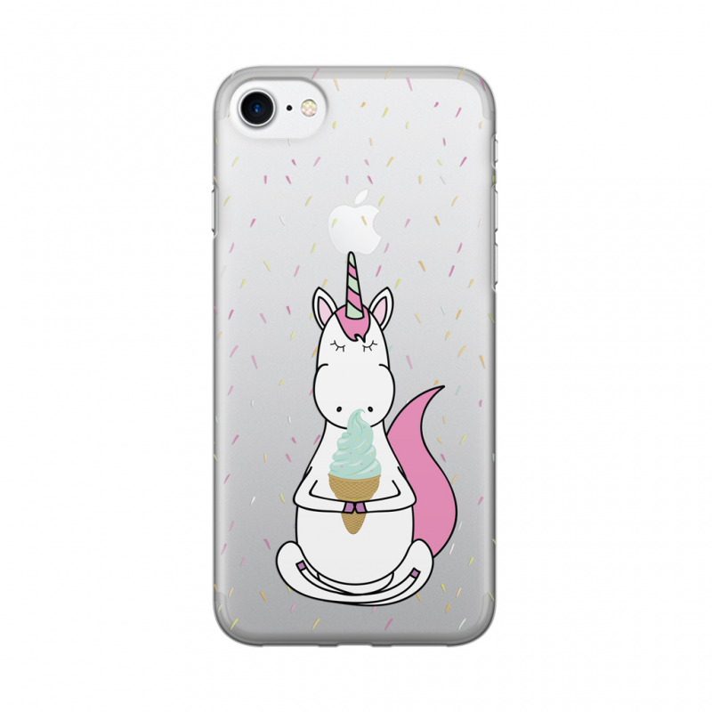 Torbica silikonska Print Skin za iPhone 7/7S Happy Unicorn