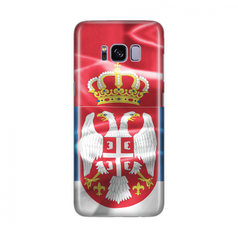 Torbica silikonska Print Skin za Samsung G955 S8 Plus D00561 SRB zastava