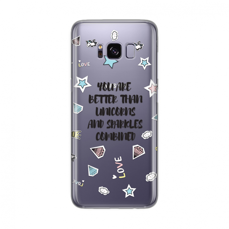 Torbica silikonska Print Skin za Samsung G955 S8 Plus CC 1003 Unicorns and Sparkles