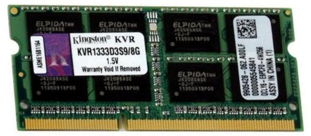 Memorija za notebook Kingston DDR3 8GB 1333MHz