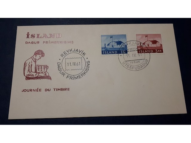 FDC Island 1961. - 2