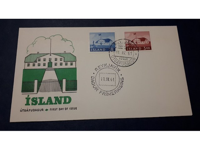 FDC Island 1961. - 3
