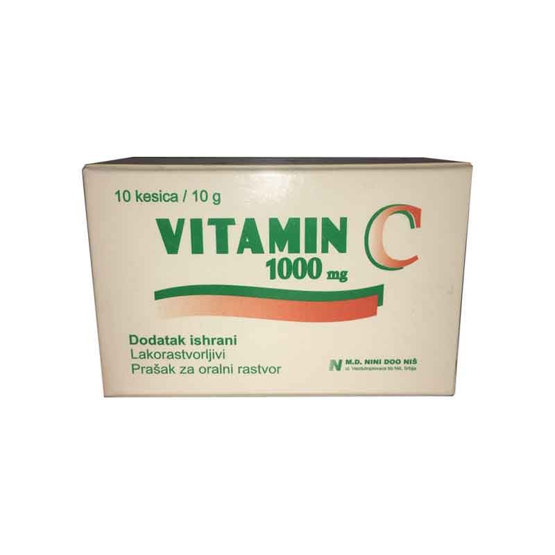 Vitamin C, 1000 mg 10 Kesica