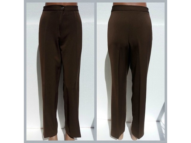 ELEGANTNE BRAON PANTALONE vel. 42 - kao nove