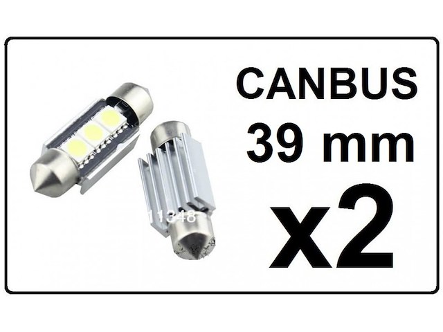 LED Sijalica - 39 mm - CANBUS 3 SMD - 2 komada