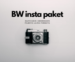 Razvijanje crno-belog filma: bw insta paket / 135