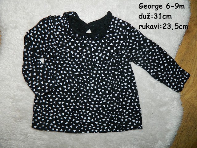 George majica sa srcima 6-9 M-kao NOVA