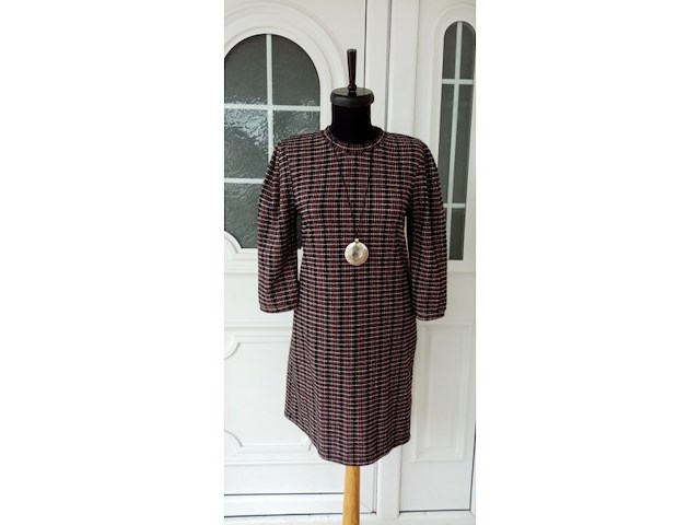 `A LINE DRESS` TOPLA TRIKOTAŽNA HALJINA  - NOVO S/M