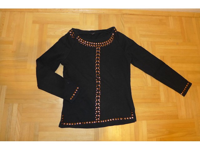 MORGAN original bluza, crno sa bakarnim nitnama,S/M