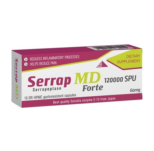 Chrispa Alpha Pharmaceuticals S.A serrap MD 120000 SPU forte (10 kapsula)