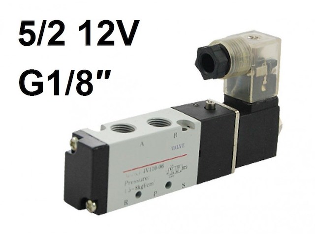 Pneumatski razvodnik elektromagnetni 5/2 G1/8 12VDC