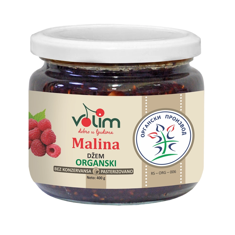 Organski extra džem od maline 250g