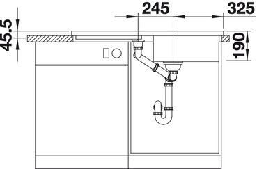 BLANCO ADON XL 6S Beton-style