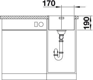 BLANCO ANDANO 340-IF INOX Saten polirano