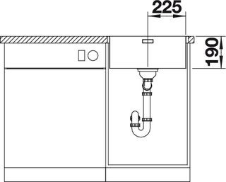 BLANCO ANDANO 450-IF INOX Saten polirano