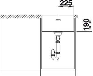 BLANCO ANDANO 500-IF INOX Saten polirano