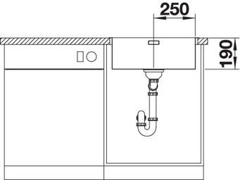 BLANCO ANDANO 500-IF/A INOX Saten polirano