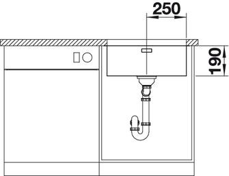 BLANCO ANDANO 700-IF/A INOX Saten polirano