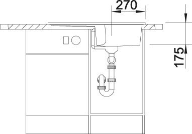 BLANCO IDESSA 45 S, Keramika PuraPlus™