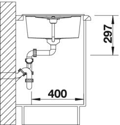 BLANCO METRA 45 S SILGRANIT® PuraDur®