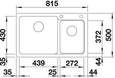 BLANCO NAYA 8 SILGRANIT® PuraDur®