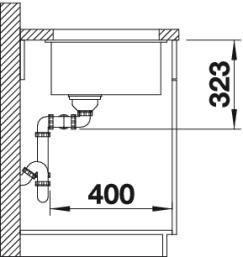 BLANCO SUBLINE 350/350-U SILGRANIT® PuraDur®