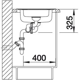 BLANCO TIPO 6 S BASIC Inox (plemeniti čelik)