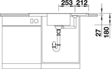 BLANCO ZIA 9E SILGRANIT® PuraDur®