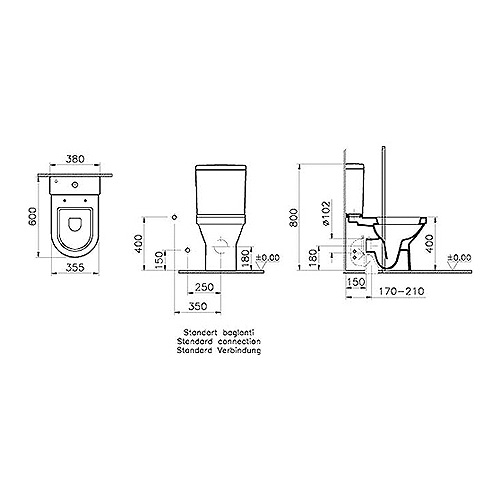 VITRA S50 MONOBLOK DO ZIDA VARIO 5427B003-0585 + 5428B003-0312