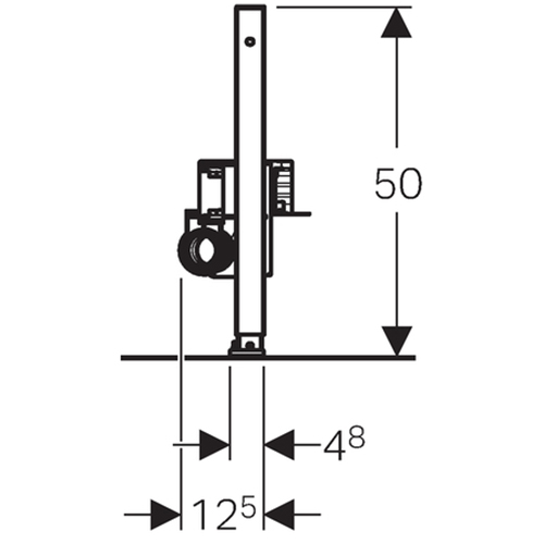 GEBERIT DUOFIX SHOWER ELEMENT 50 CM SA ZIDNIM ODVODOM D50 111.591.00.1