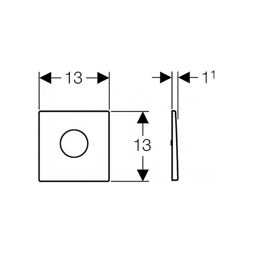 GEBERIT TIPKA IC MAMBO PISOAR 3V 116.033.FW.1