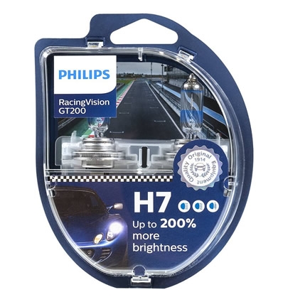 Auto sijalice PHILIPS H7 12V 55W PX26d - RacingVision GT200 - 12972RGTS2