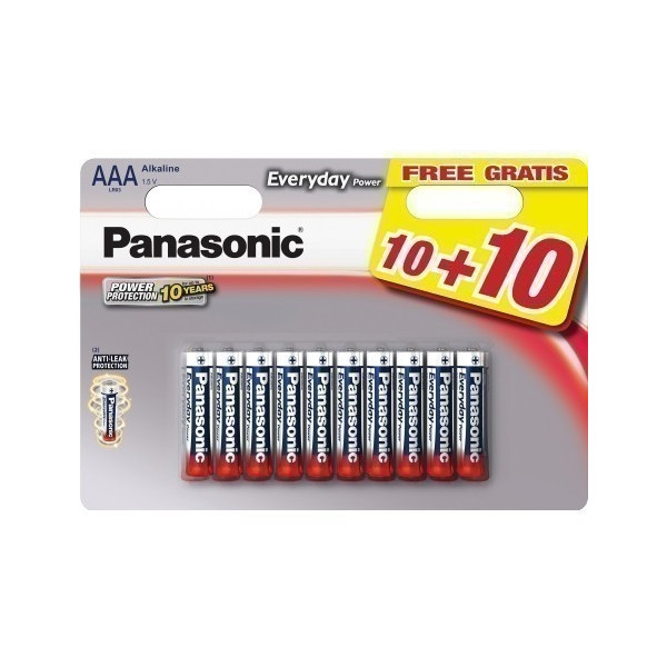 PANASONIC baterije LR03EPS/20BW-AAA 20 kom Alkalne Everyday