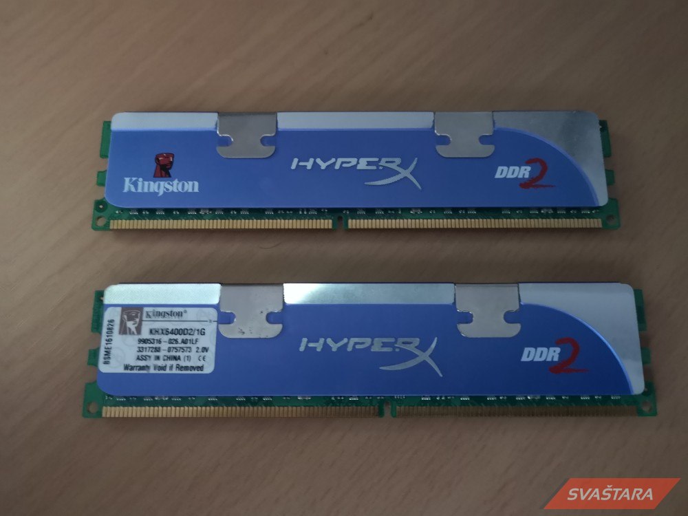 Kingston HyperX 2x1GB DDR2, 1066MHz