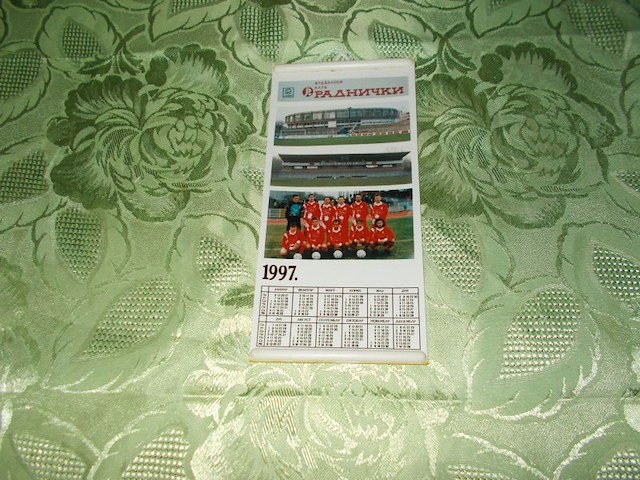 FK Radnicki Nis - kalendar za 1997 godinu