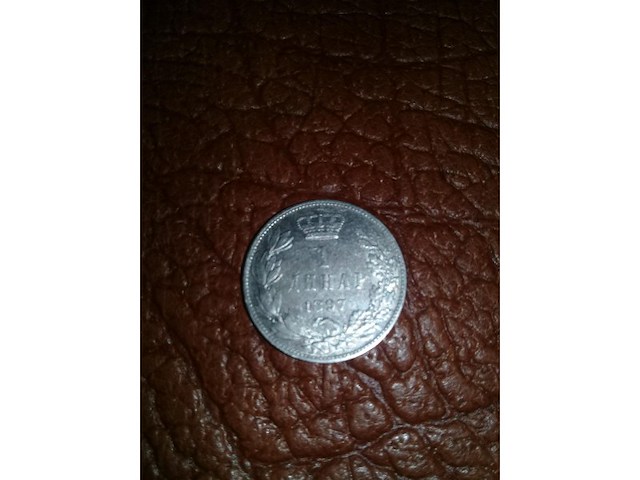 1 dinar 1897 srebro