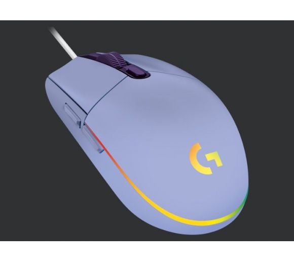 Logitech - Logitech G102 Lightsync Gaming Wired Mouse, Lilac USB