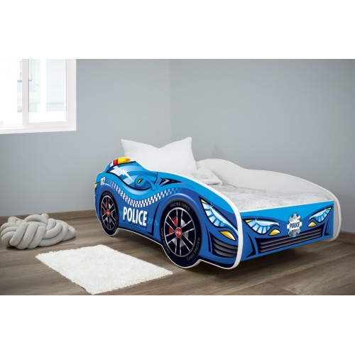 Krevet za dete Racing Car police 160x80 cm