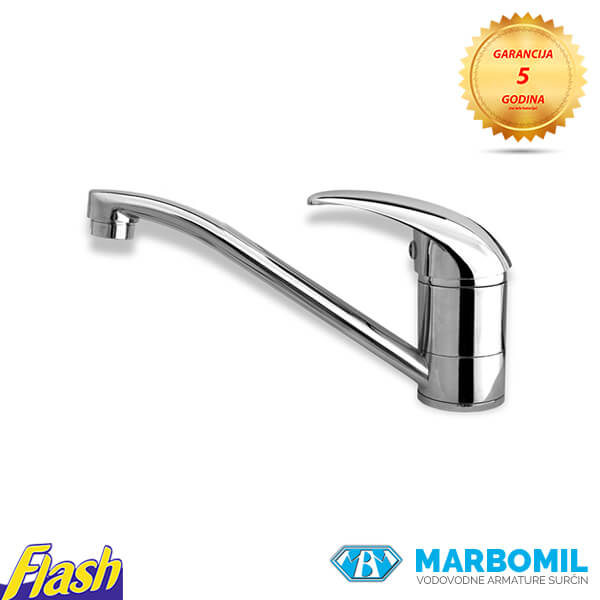 Jednoručna slavina za sudoperu (2 cevi) kraća – Marbomil Standard – 438102A