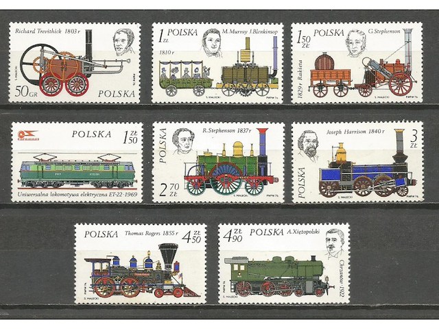 Poljska 1976. Lokomotive,cista serija