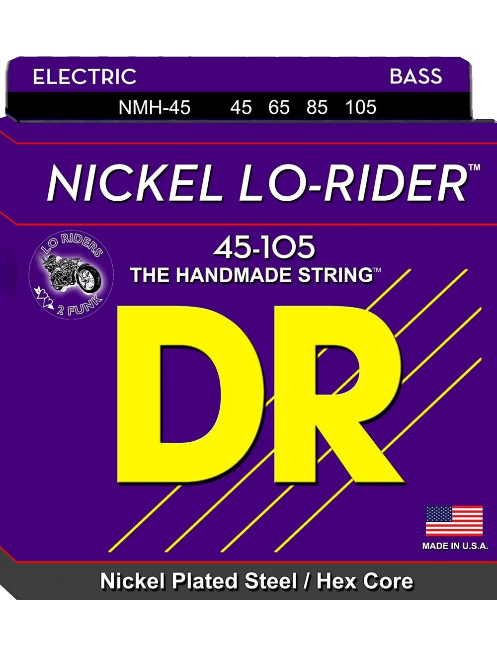 DR Strings Nickel Lo-Rider NMH 45