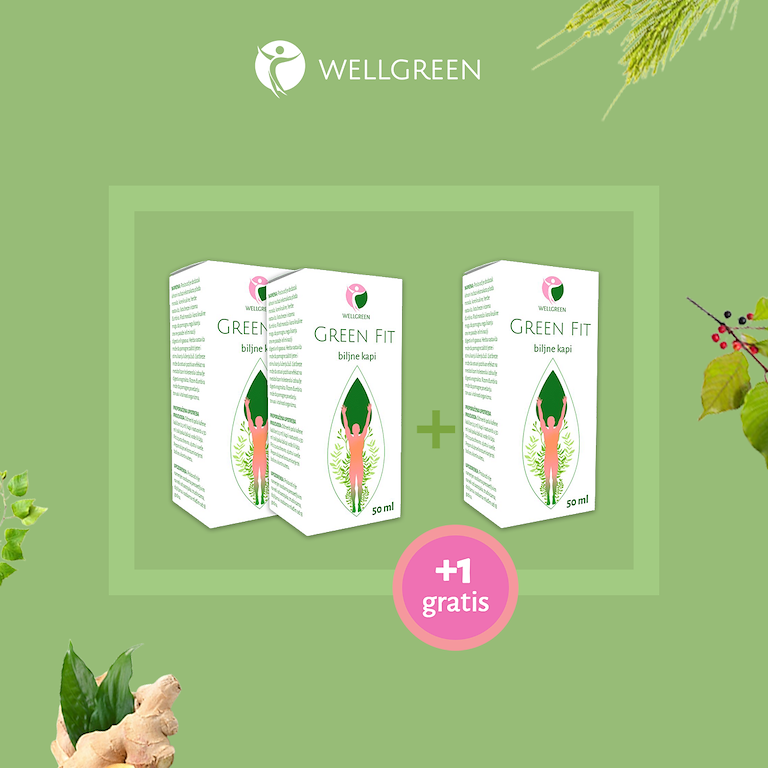 Green Fit - biljne kapi za mršavljenje 2+1 GRATIS