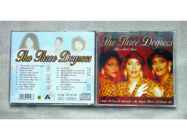 THE THREE DEGREES - Hits And More (CD) Made in Austria